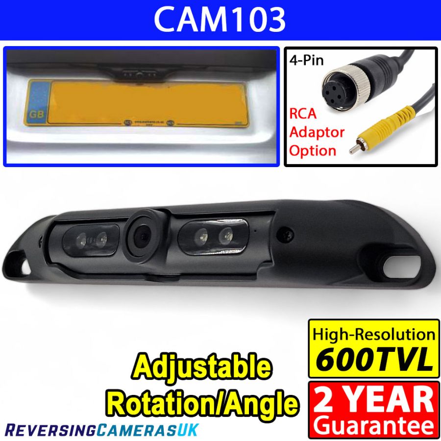 Number Plate Reversing Camera - Reversing Cameras UK