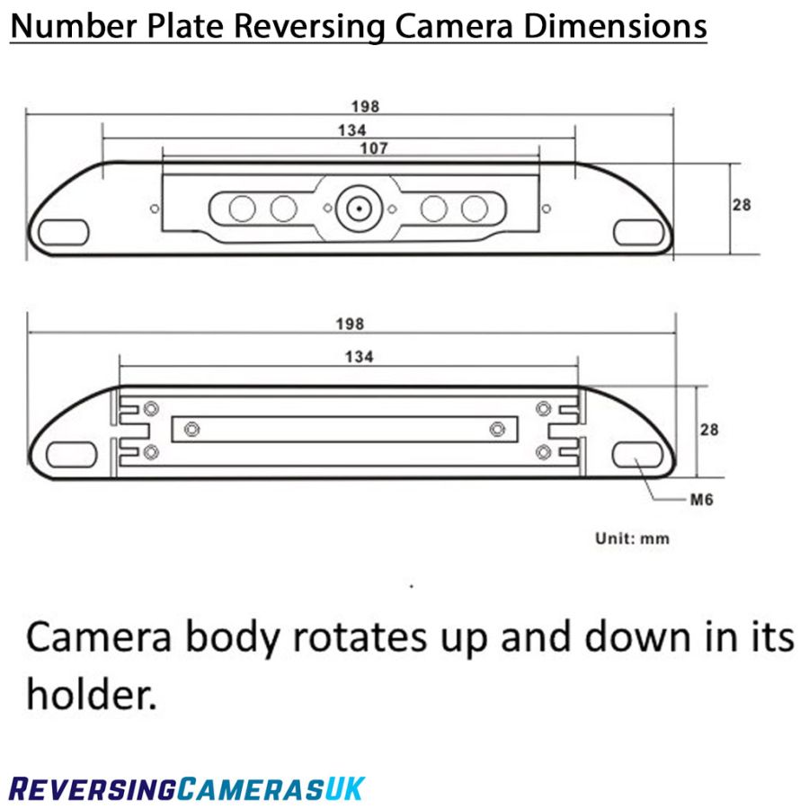 Number Plate Reversing Camera - Reversing Cameras UK