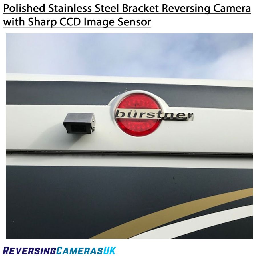 Sharp CCD Polished Stainless Steel Bracket Reversing Camera Kit with 7 ...