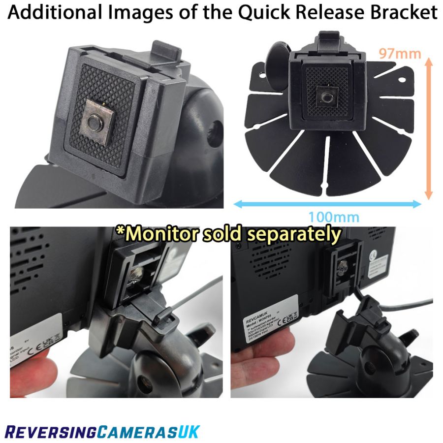 Quick Release Monitor Bracket for Reversing Camera | Adjustable Dash ...