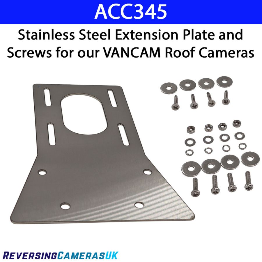 Stainless Steel extension plate for the VANCAM reversing camera ...