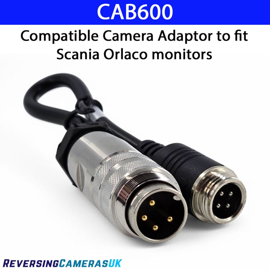 4 Pin Camera to 4 Pin Scania Orlaco / Famos Monitor Adapter - Reversing ...