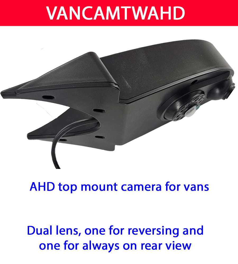 AHD twin lens roof mount reversing and rear view camera for vans ...