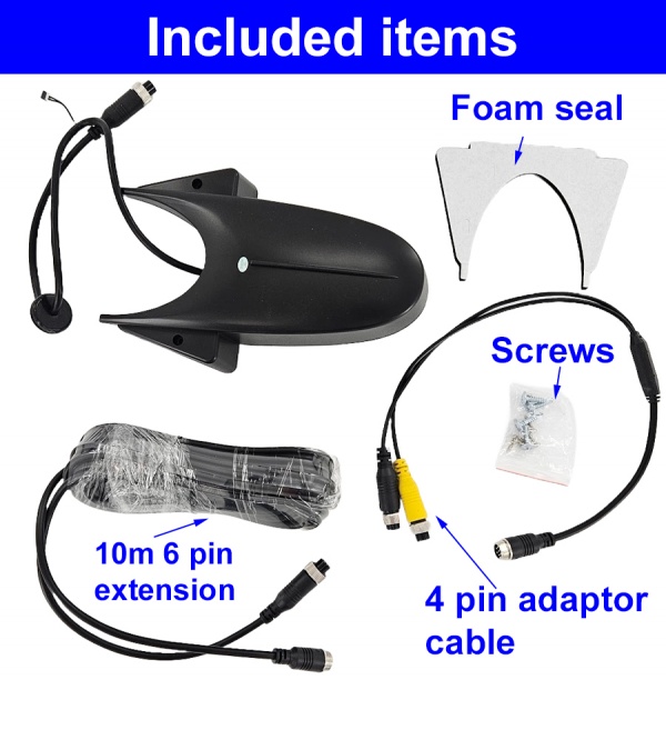 Twin lens roof mounted reversing camera for a van - Reversing Cameras UK