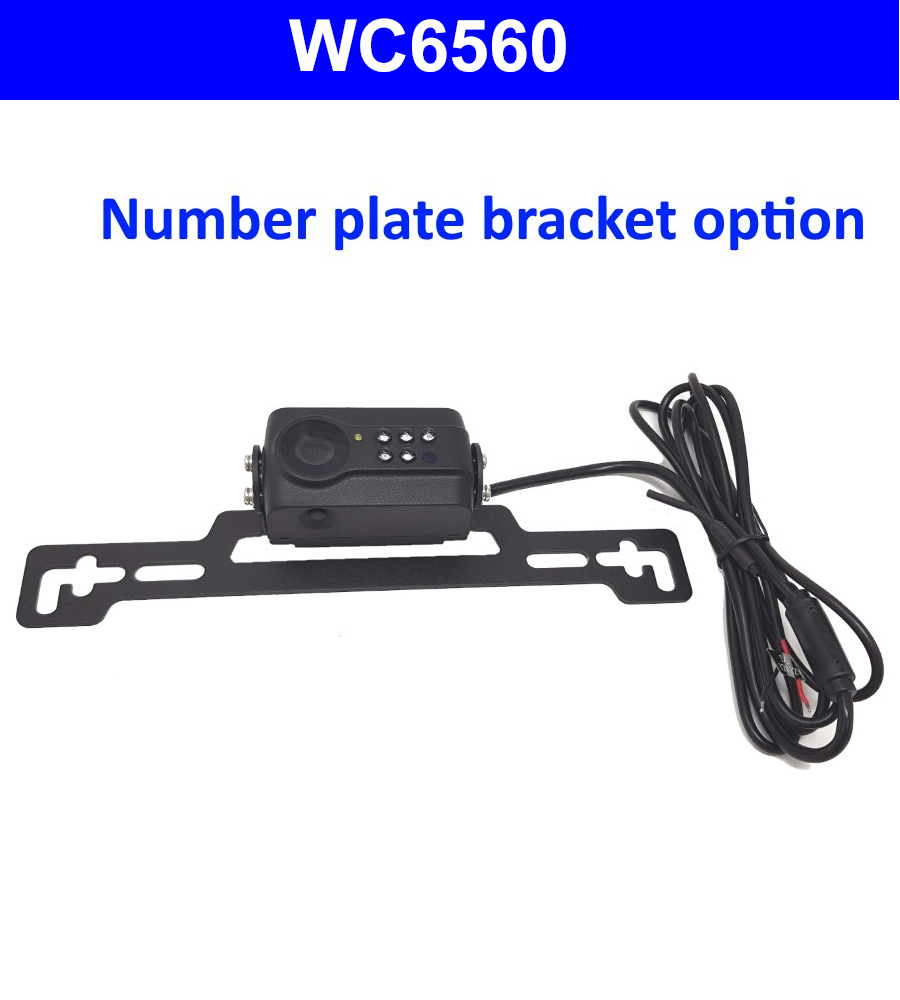 Number Plate Wireless Reversing Camera System with 7" mirror monitor ...